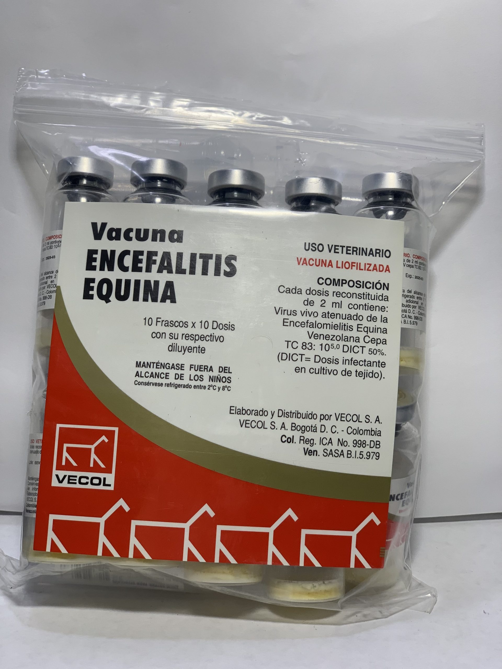 ENCEFALITIS EQUINA X 10 DOSIS. VECOL. – Proseagro