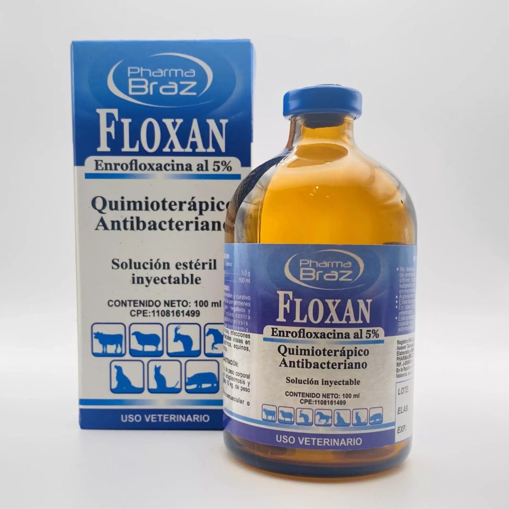 FLOXAN ENROFLOXACINA 5 % X 20 ML. – Proseagro