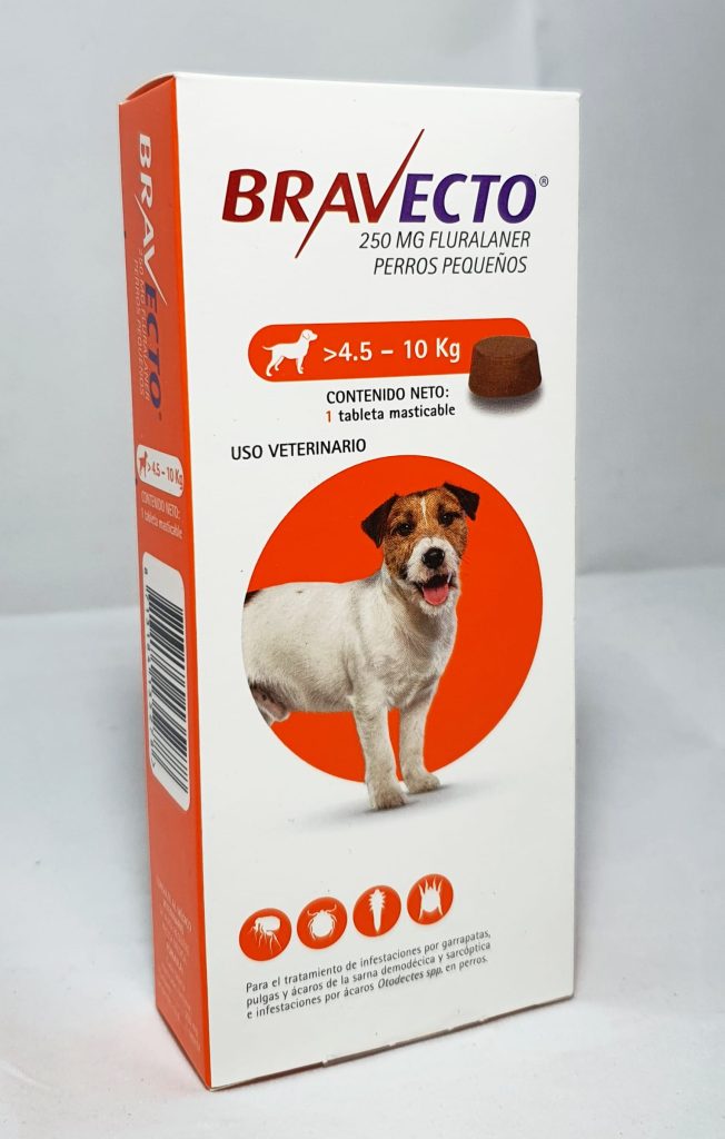 BRAVECTO 250 MG. 4.5-10 KG X TABLETA – Proseagro