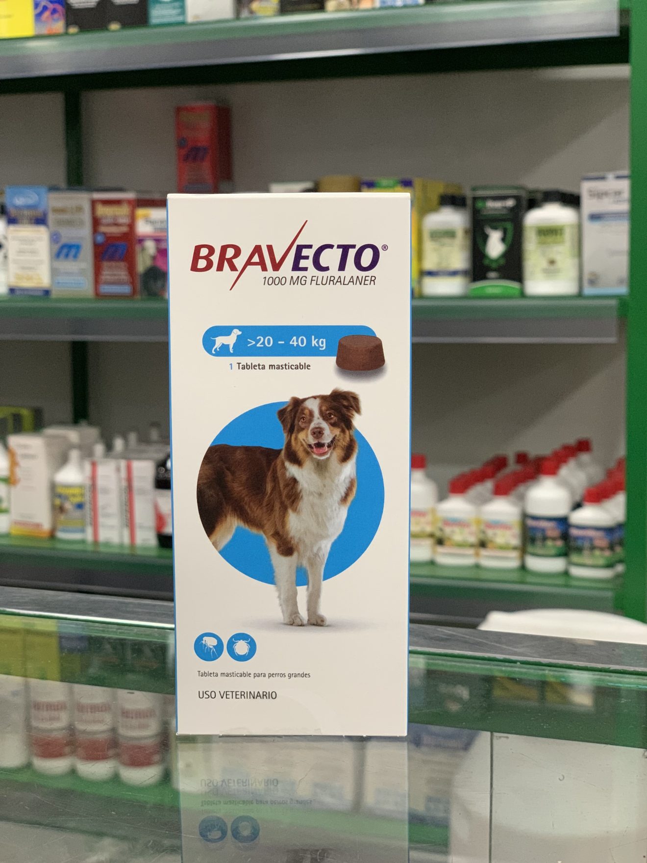 BRAVECTO 1000 MG. 20-40 KG X TABLETA – Proseagro