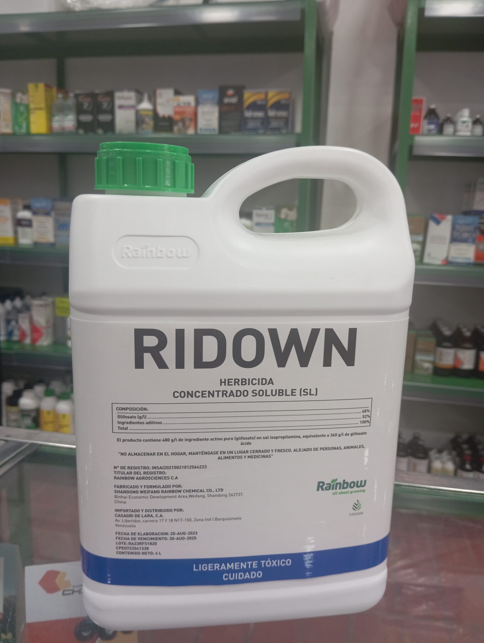 RIDOWN 480 SL X GALON. GLYFOSATO – Proseagro